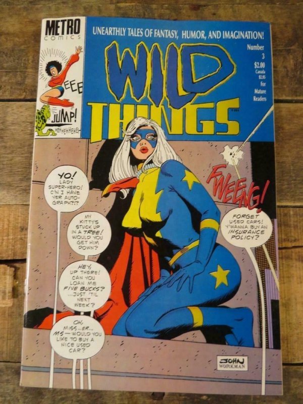 WILD THINGS #3, VF/NM, John Workman, Metro Comics 1987 more Indies in ...