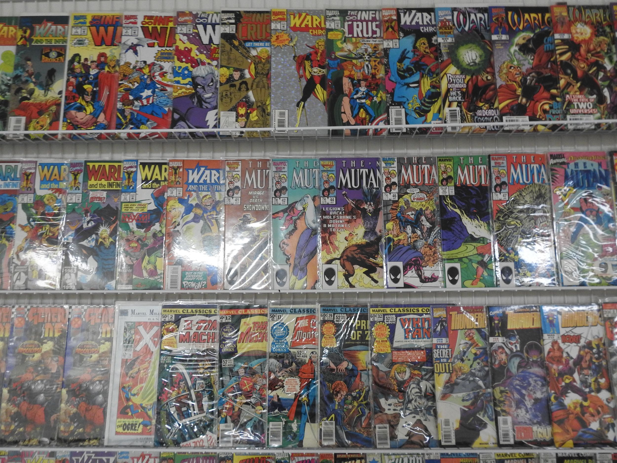 Huge Lot of 160+ Comics W/ GOTG, The New Mutants, Warlock! Avg. FN/VF ...