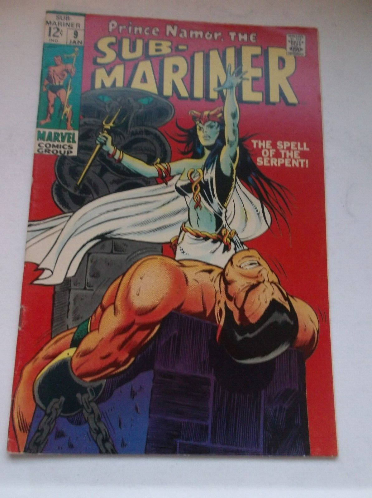 Marvel: Sub-Mariner #9, 1st Serpent Crown, Bondage Cover, 1969, FN (6.0)!!! | Comic Books ...