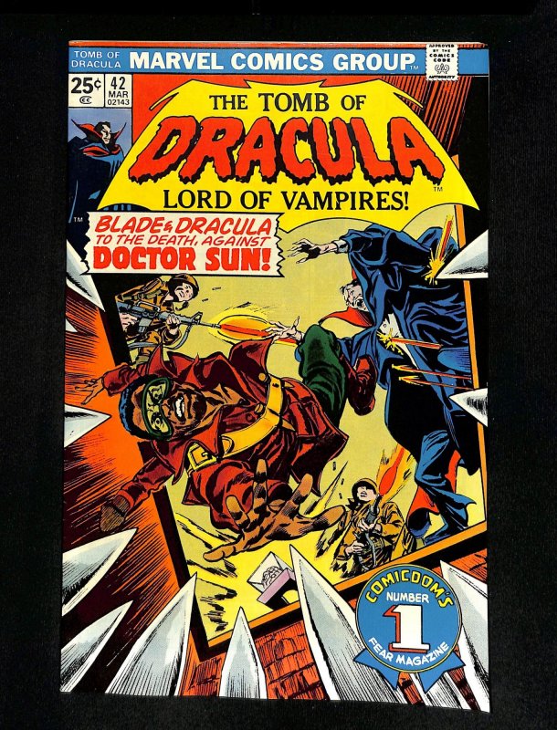 Tomb Of Dracula #42 Blade vs Doctor Sun! | Full Runs & Sets, Marvel ...