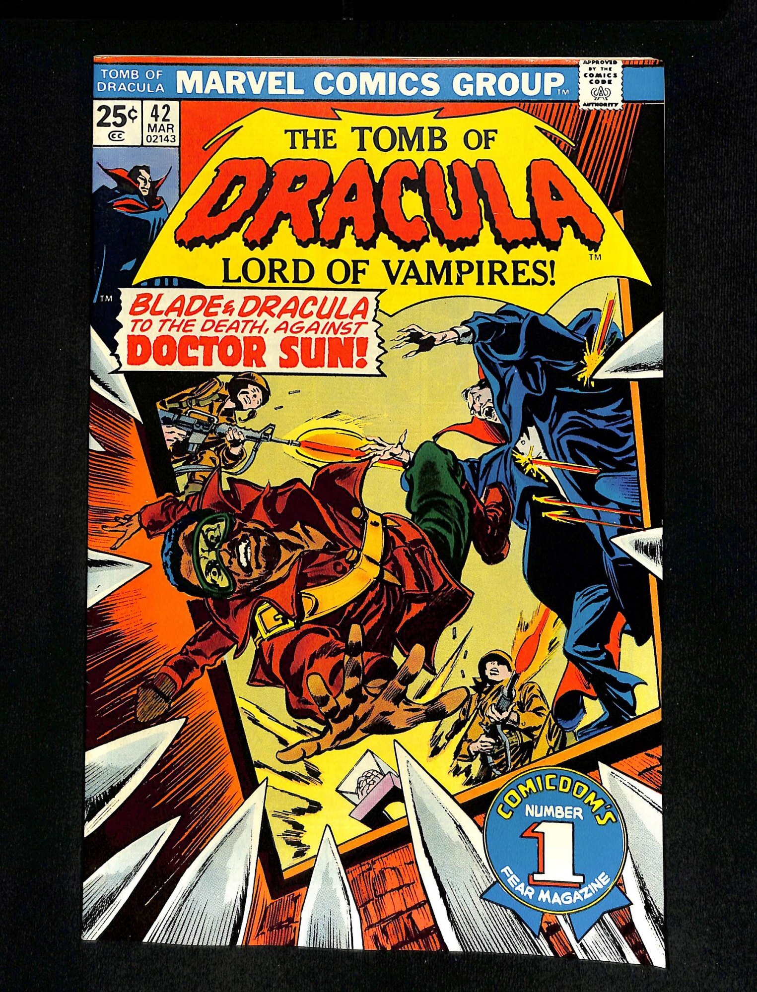 Tomb Of Dracula #42 Blade vs Doctor Sun! | Full Runs & Sets, Marvel ...