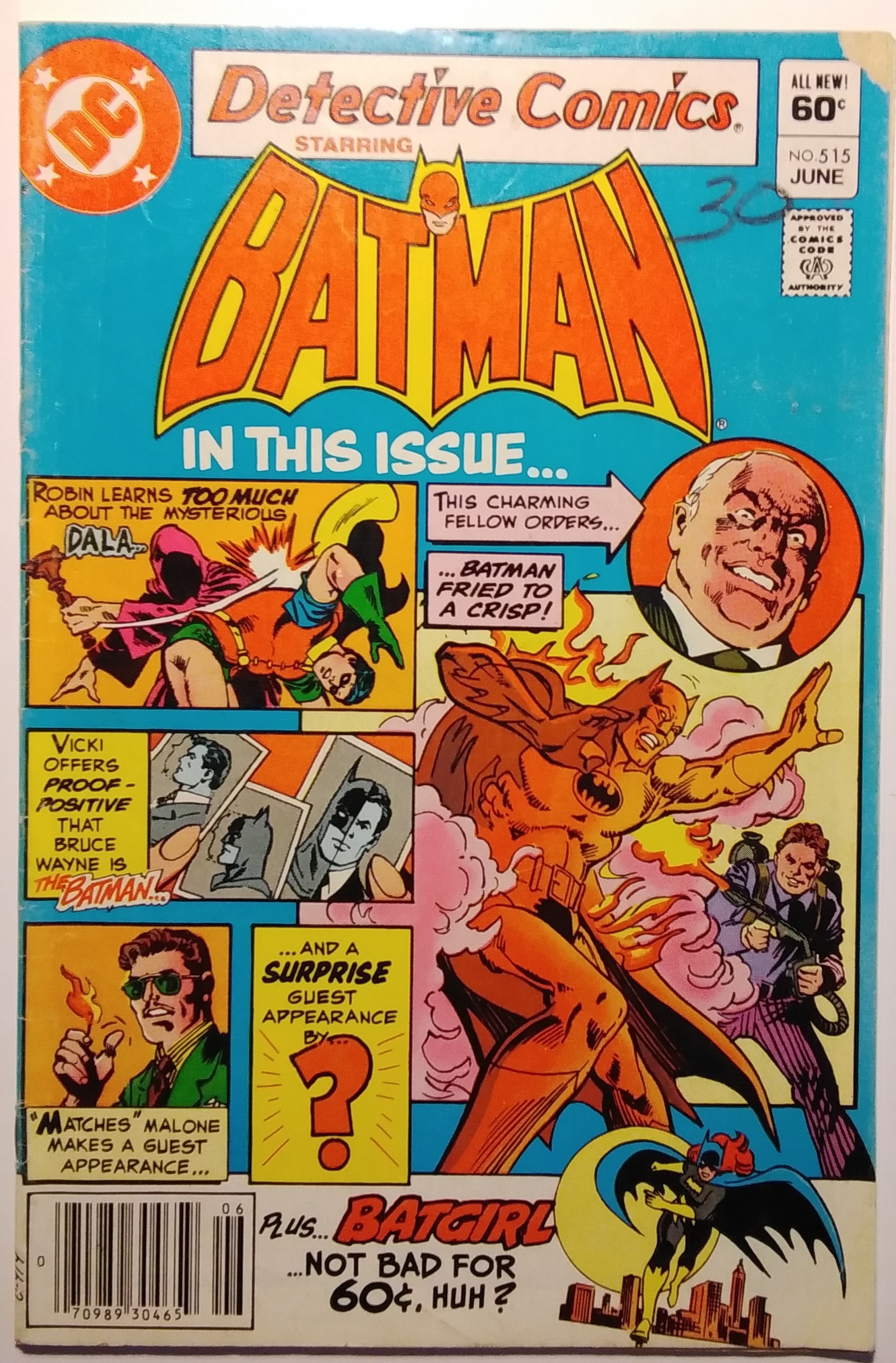 Detective Comics #515 Newsstand Edition (1982) | Comic Books - Bronze ...