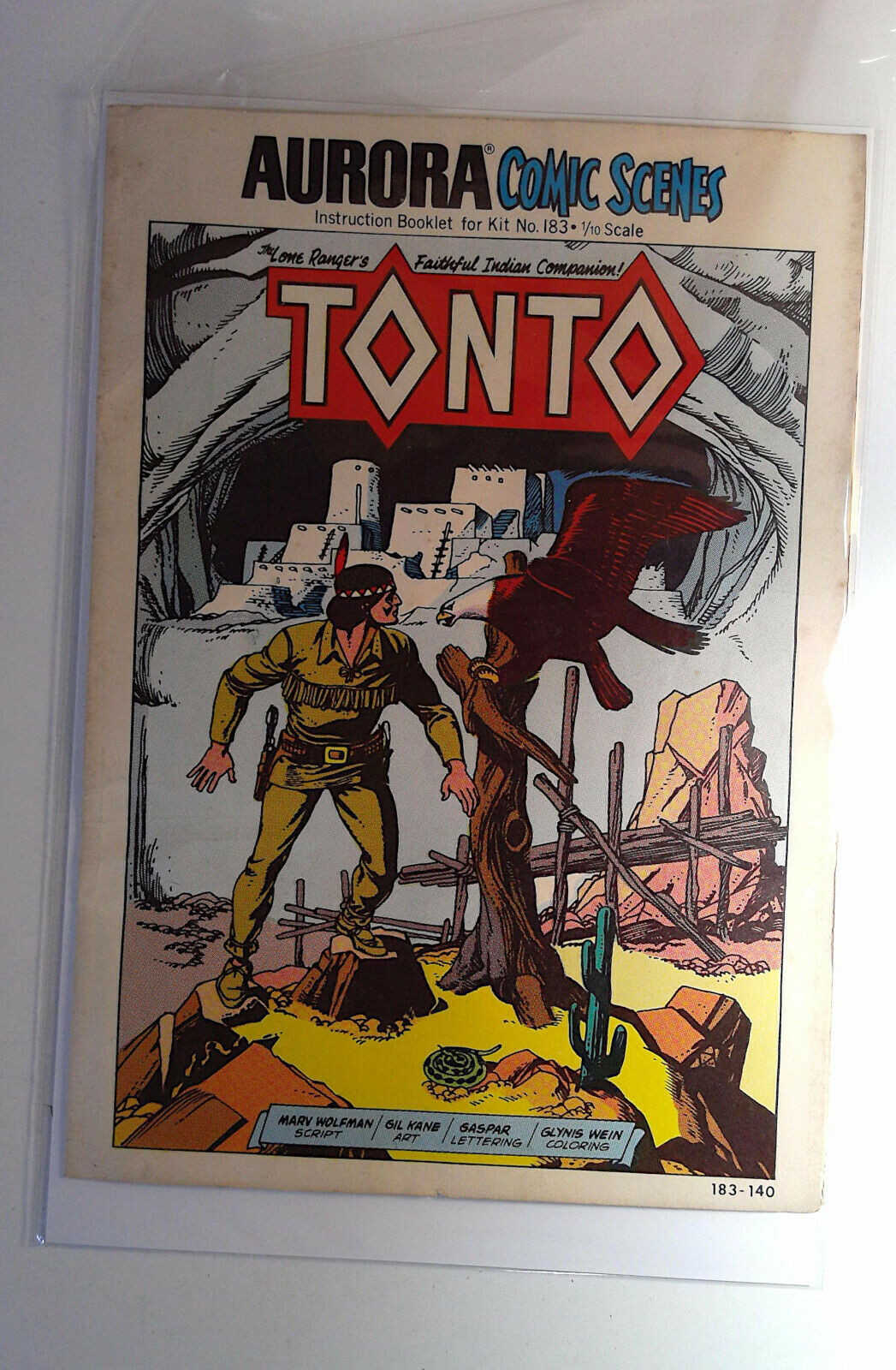 Aurora Comic Scenes Tonto #183 Aurora Model Kits 1974 VG Rare ...