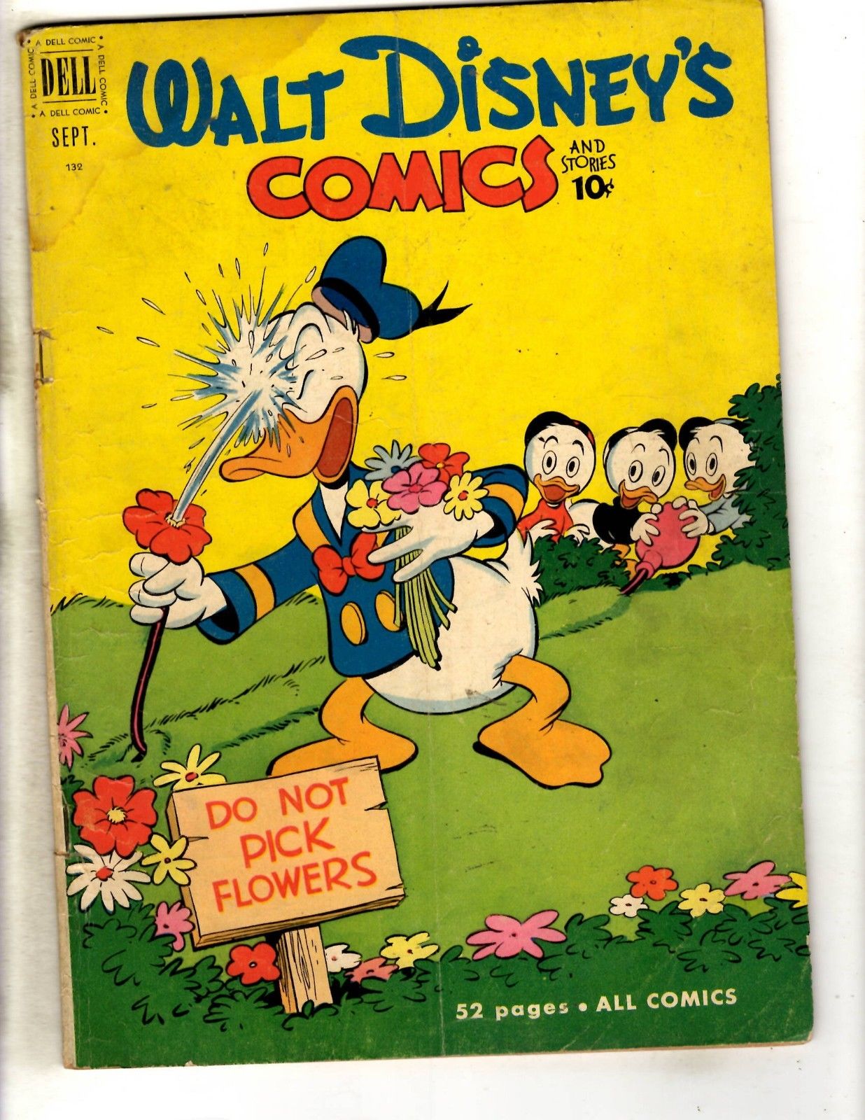 Walt Disneys Comics And Stories 132 Vg Dell Golden Age Comic Book 1951
