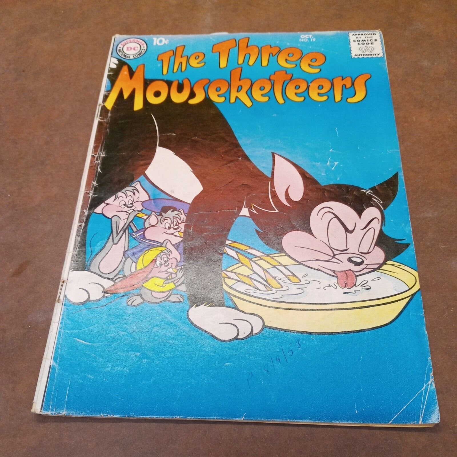 THREE MOUSEKETEERS #19 silver age! DC Comics 1958 funny animal cartoon ...