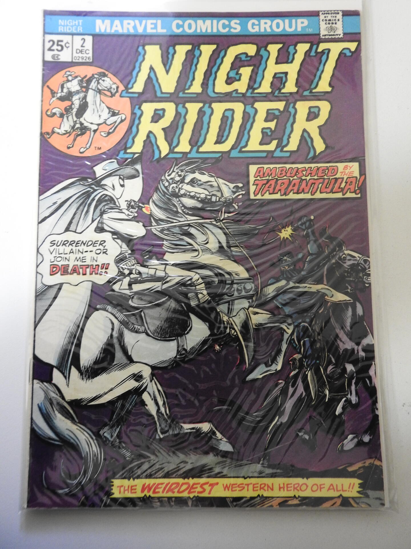 Night Rider #2 (1974) | Comic Books - Bronze Age, Marvel, Westerns ...