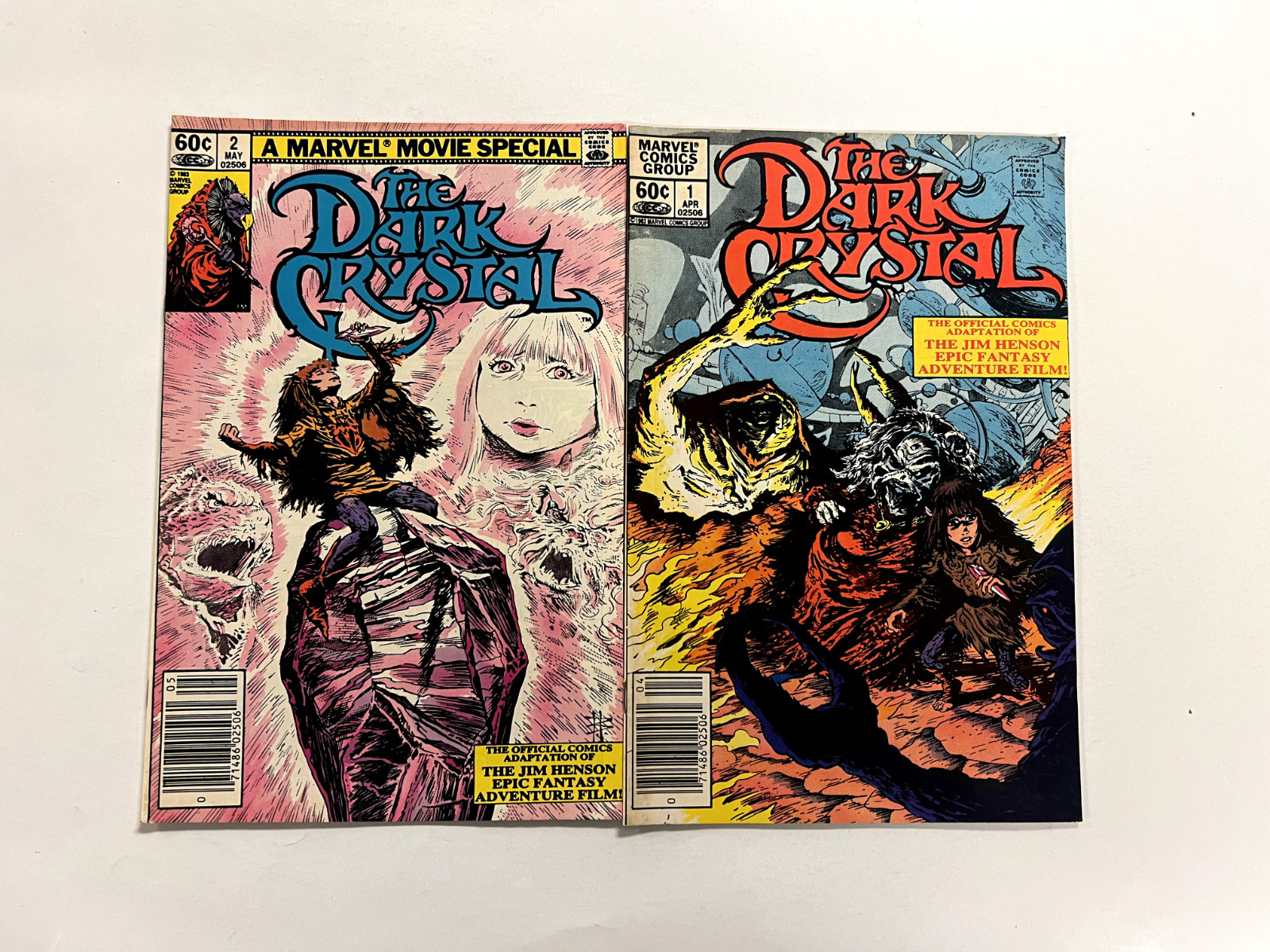 2 The Dark Crystal Marvel Comic Books #1 2 Spiderman Hulk Avengers 74 ...