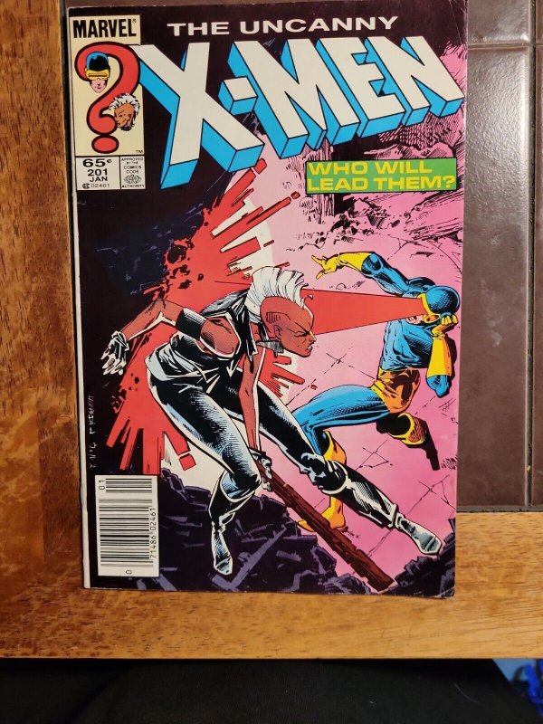 Uncanny X-Men 201 VF 1st Nathan Summers Cable as Baby Newsstand key ...