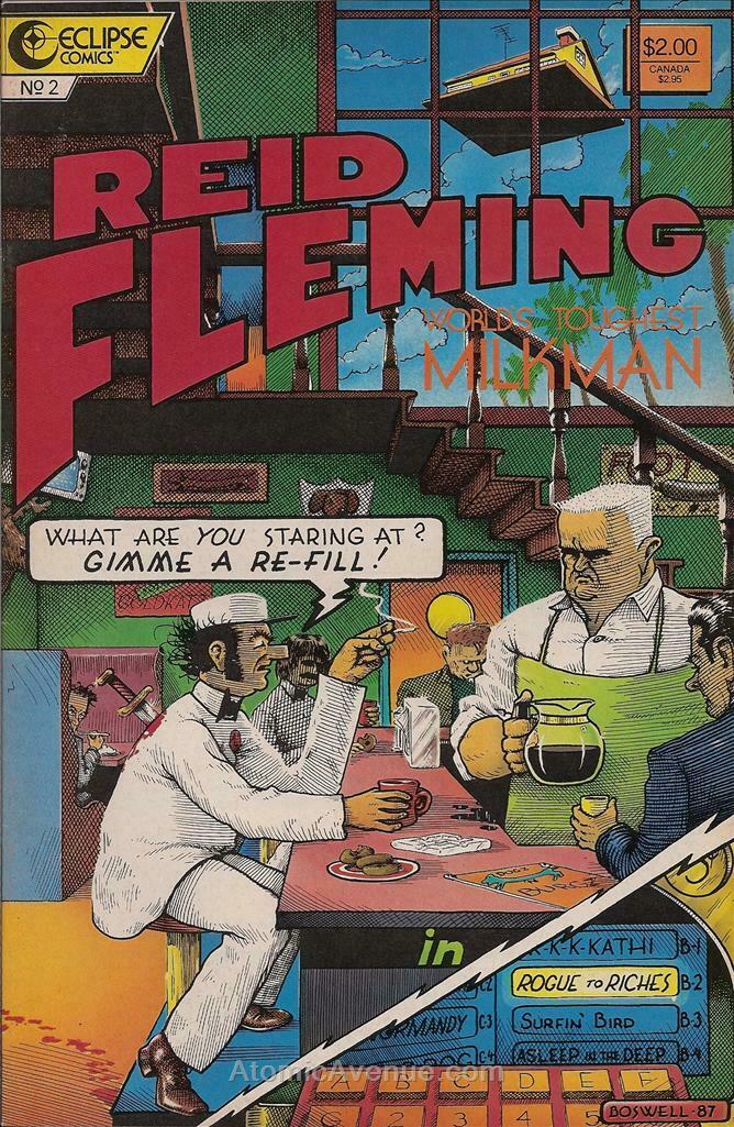 Reid Fleming, World’s Toughest Milkman #2 (2nd) VF; Eclipse | Comic ...