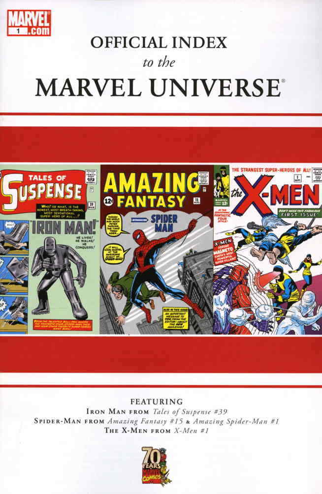 Official Index to the Marvel Universe #1 VG; Marvel | low grade comic ...