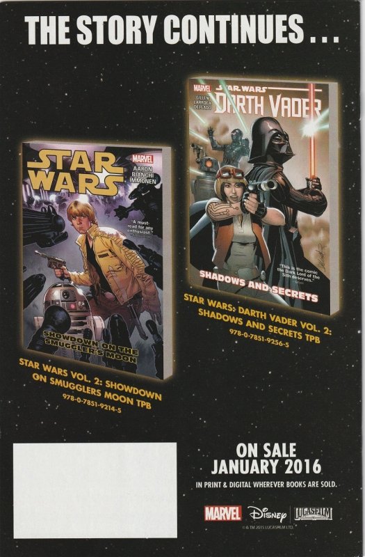 Star Wars Movie Sampler (2016) Marvel and Disney One-Shot Preview ...