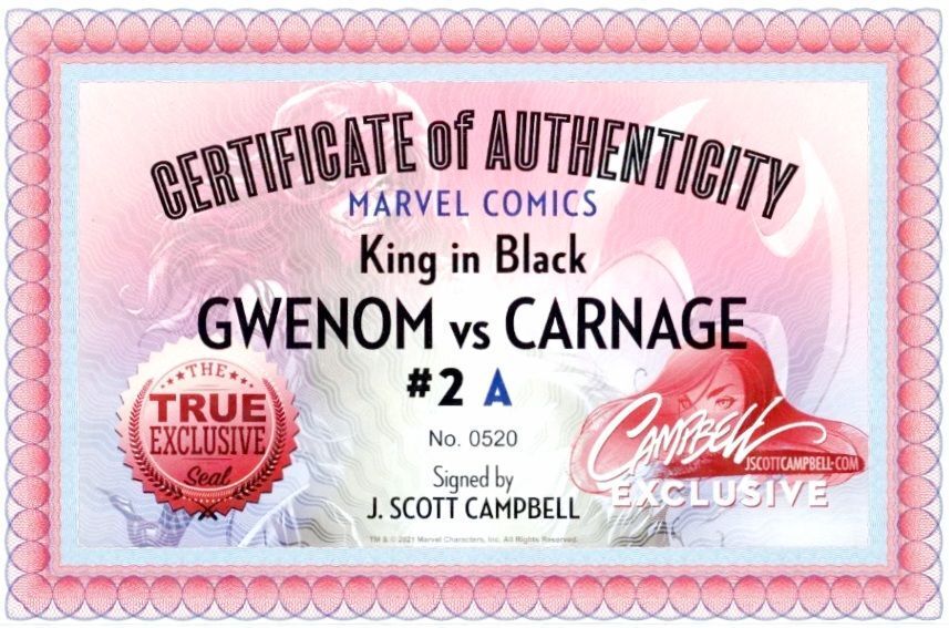 King in Black Gwenom vs Carnage #2 KEY 1st Gwenom Campbell Variant ...