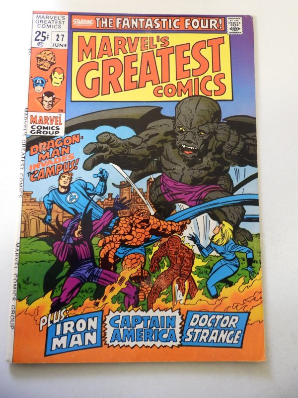 Marvel's Greatest Comics #27 (1970) FN+ Condition | Comic Books ...