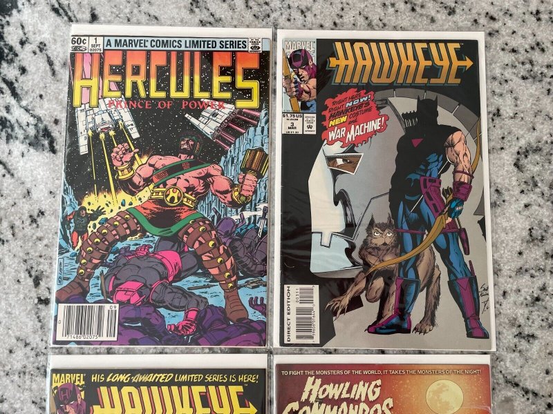 4 Marvel Comics Howling Commandos Of Shield # 1 Hawkeye # 1 3 Hercules ...