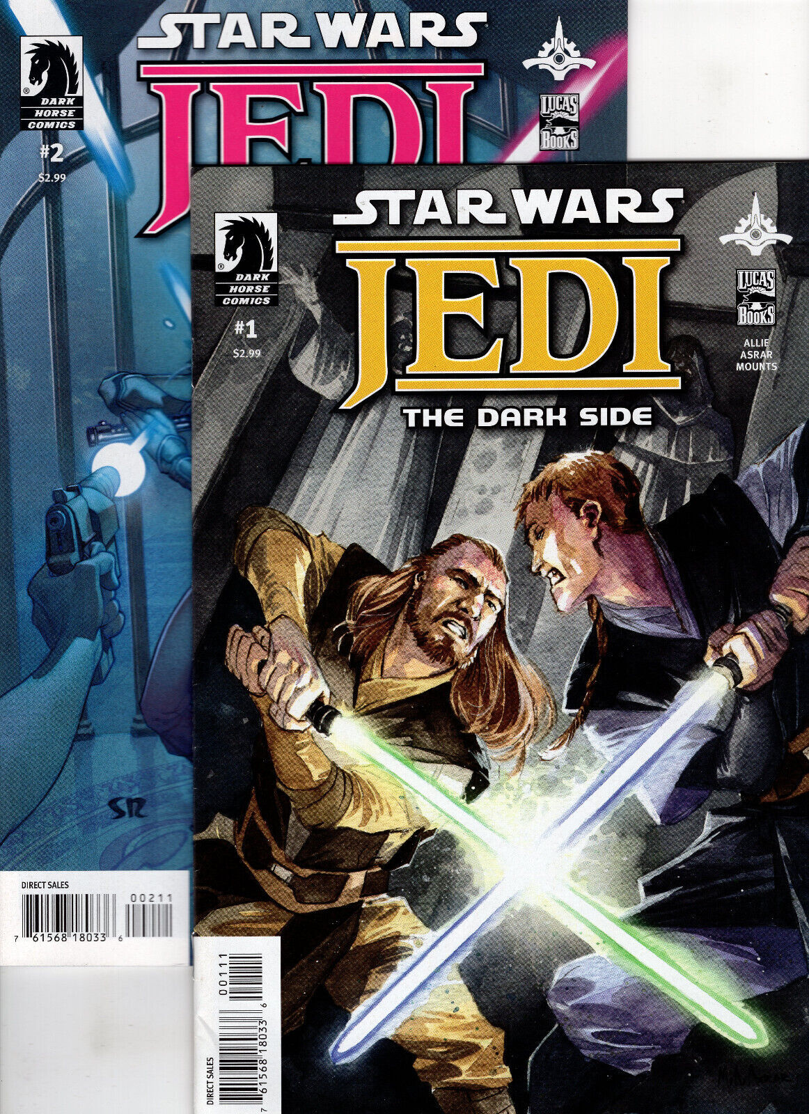 Star Wars: Jedi The Dark Side #1 & #2 (2011, Dark Horse Comics) | Comic ...