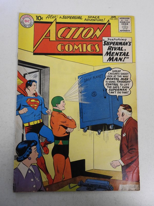 Action Comics #272 (1961) VG+ Condition cover detached top staple ...