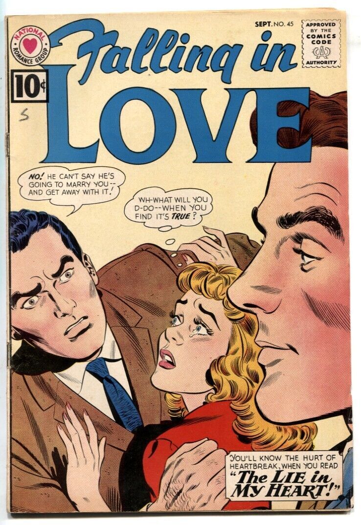 Falling in Love #45 Comic Book 1961-Dc Romance Comic-10 Cent Issue FN+ ...