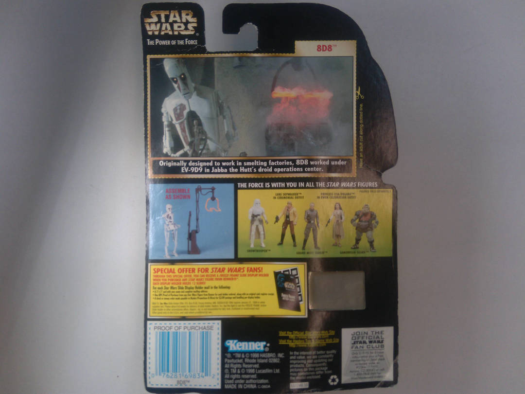 Star Wars Power of the Force 8D8 with Droid Branding Device NIB Action ...