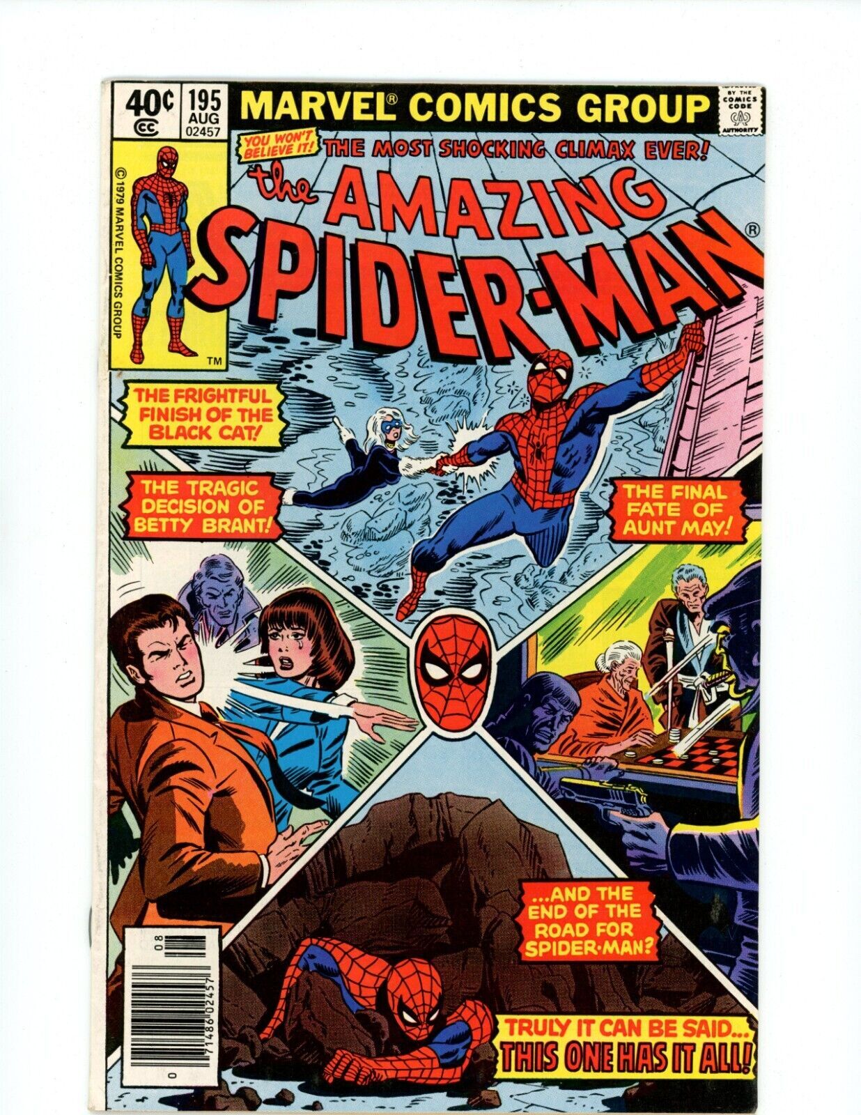 The Amazing Spider-Man #195 - Orig. & 2nd App Black Cat Felicia Hardy ...