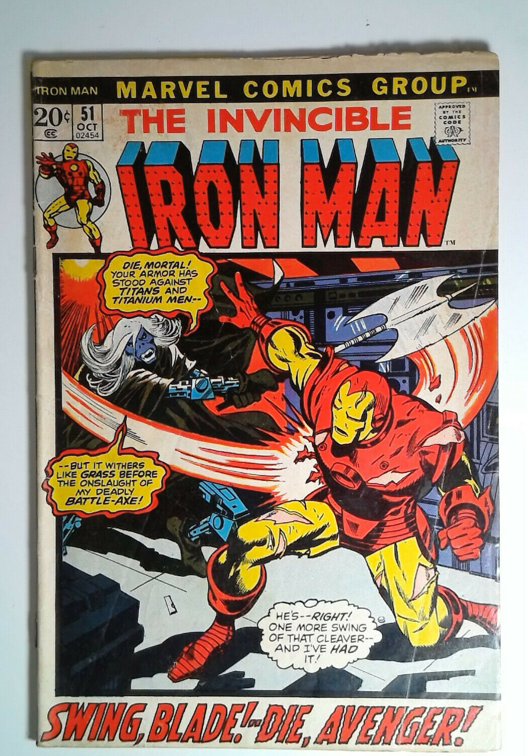 Iron Man #51 (1972) Marvel 3.0 GD/VG Comic Book | Comic Books - Modern ...