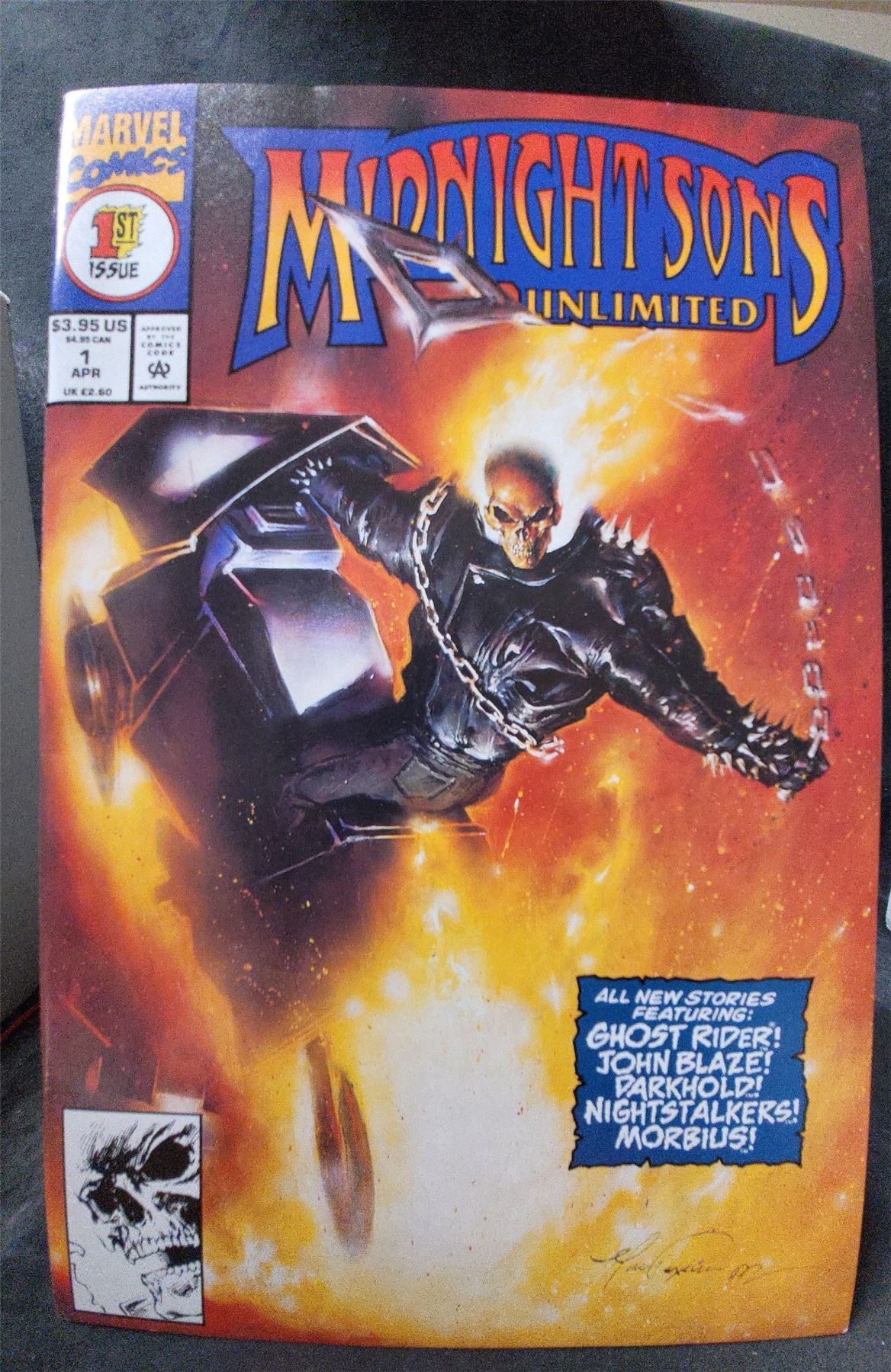 Midnight Sons Unlimited #1 Direct Edition 1993 Marvel Comics Comic Book ...