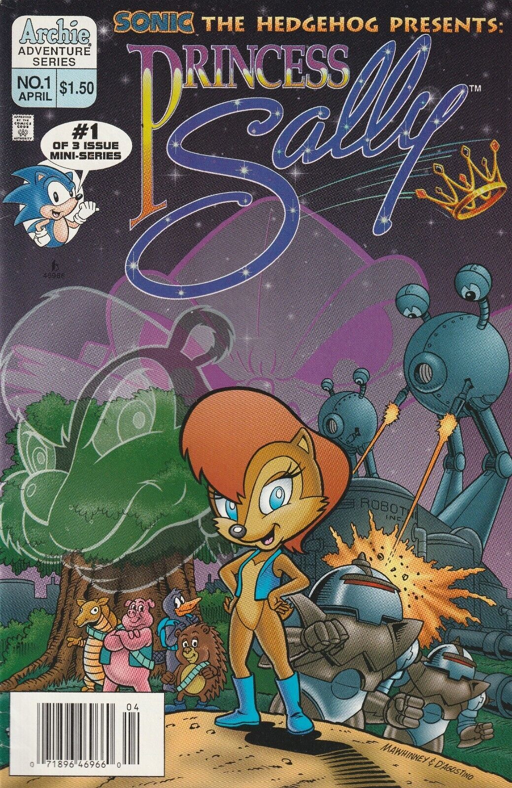 Sonic Hedgehog Presents: Princess Sally # 1 Cover A Archie Adventure ...