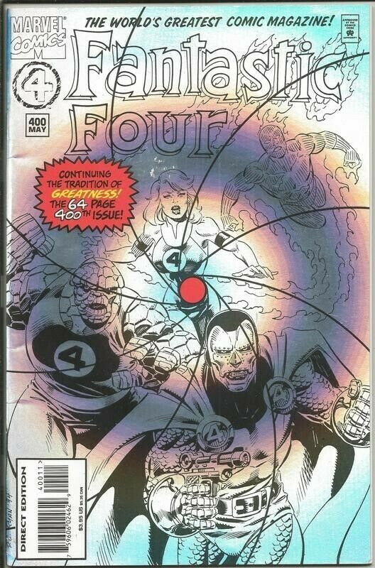 Fantastic Four #400 ORIGINAL Vintage 1995 Marvel Comics Rainbow Cover ...