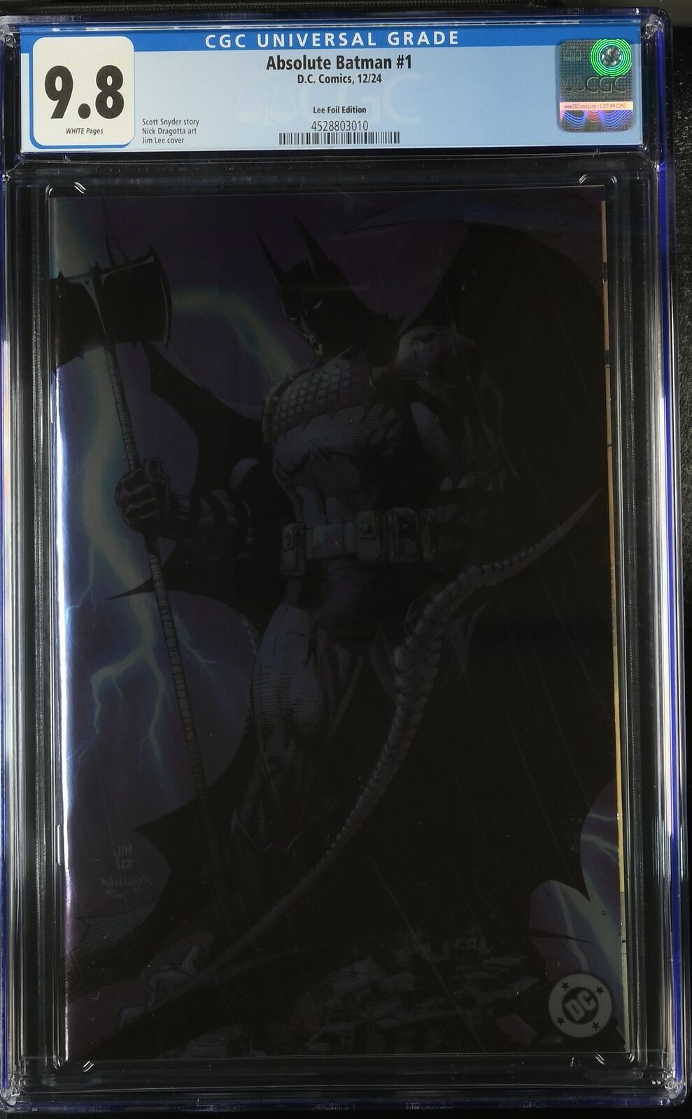 Absolute Batman 1 CGC 9.8 Jim Lee Foil Variant | Comic Books - Modern ...