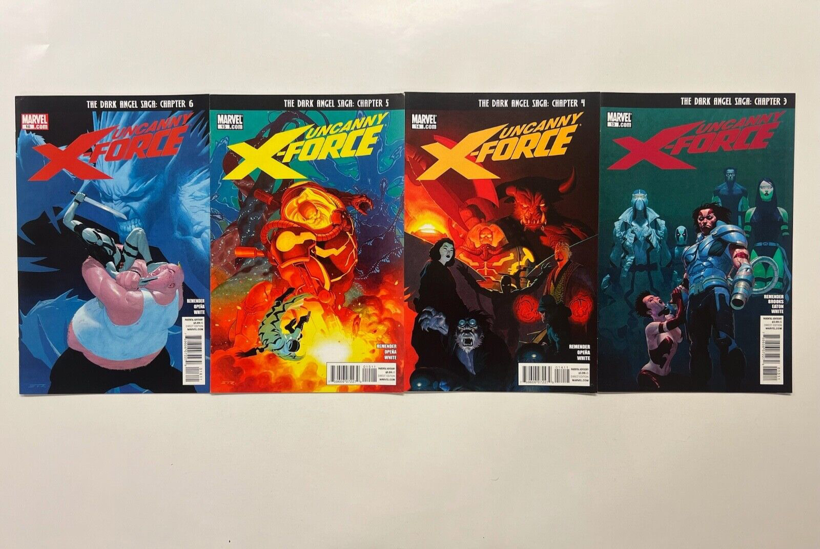 4 Uncanny X-Force Marvel Comic Books # 13 14 15 16 Avengers Defenders ...