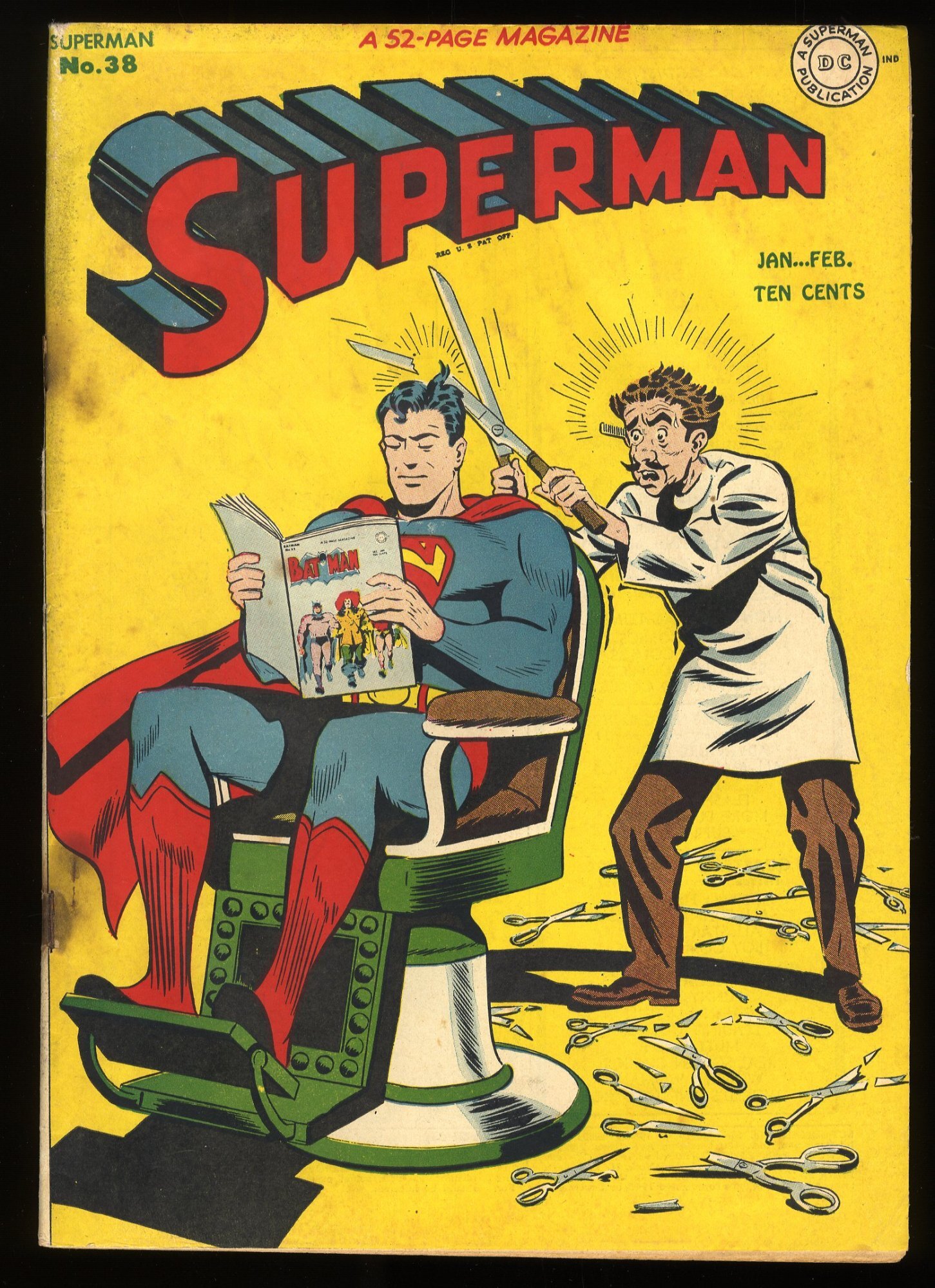 Superman #38 VG 4.0 Luthor Appearance! Don Cameron! Wayne Boring cover ...