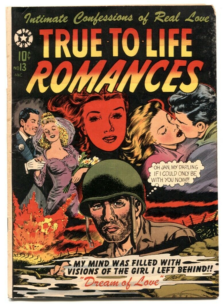 True-To-Life Romances #13 1952- LB COLE war cover VG+ | Comic Books ...