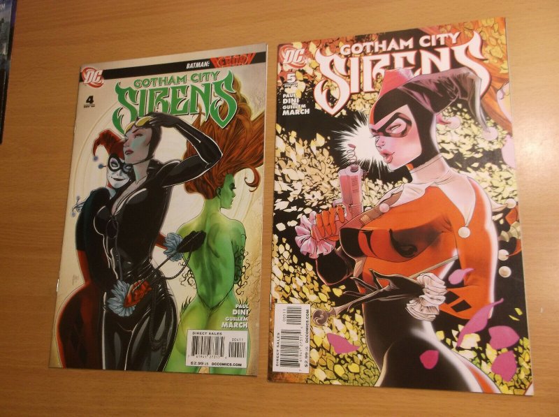 Dc Gotham City Sirens 2 11 Straight Run Harley Quinn Catwoman Poison