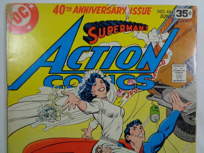 Action Comics #484 VG- 40th Anniversary Superman (1978) | Comic Books ...