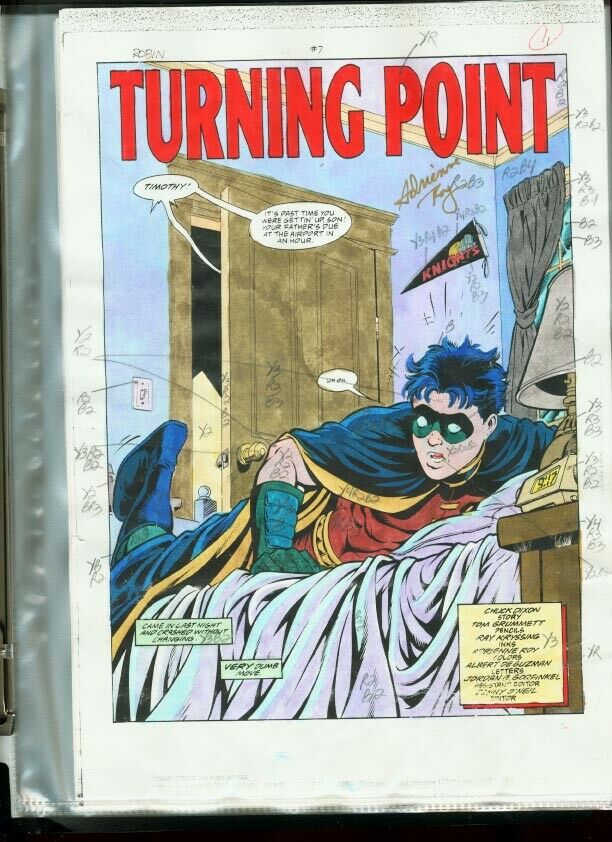 Robin #7-Dc Color Guides Prod. Art-Batman | Comic Collectibles ...