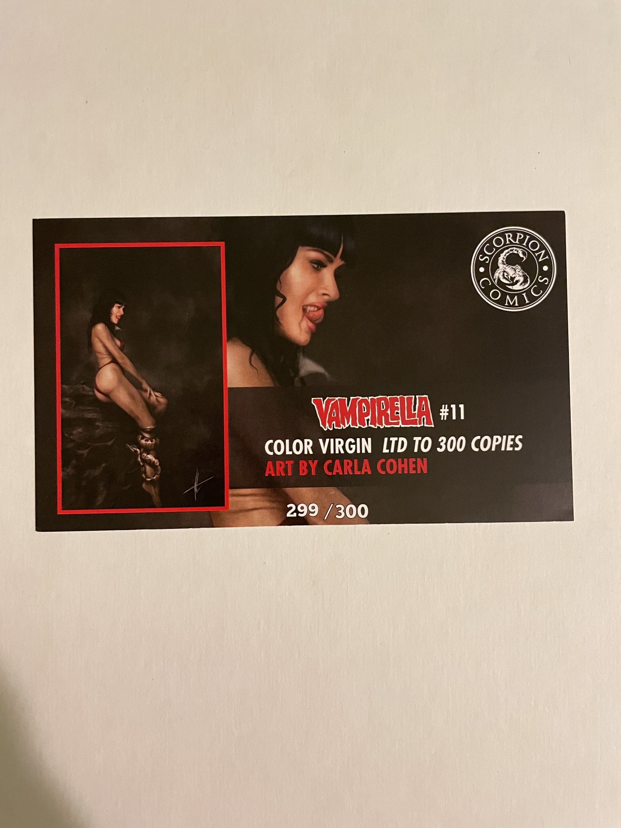 Vampirella #11 Carla Cohen Exclusive Virgin Cover COA LTD 300 NM+ ...