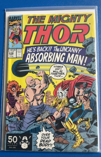 The Mighty Thor #436 (1991) | Comic Books - Copper Age, Marvel / HipComic
