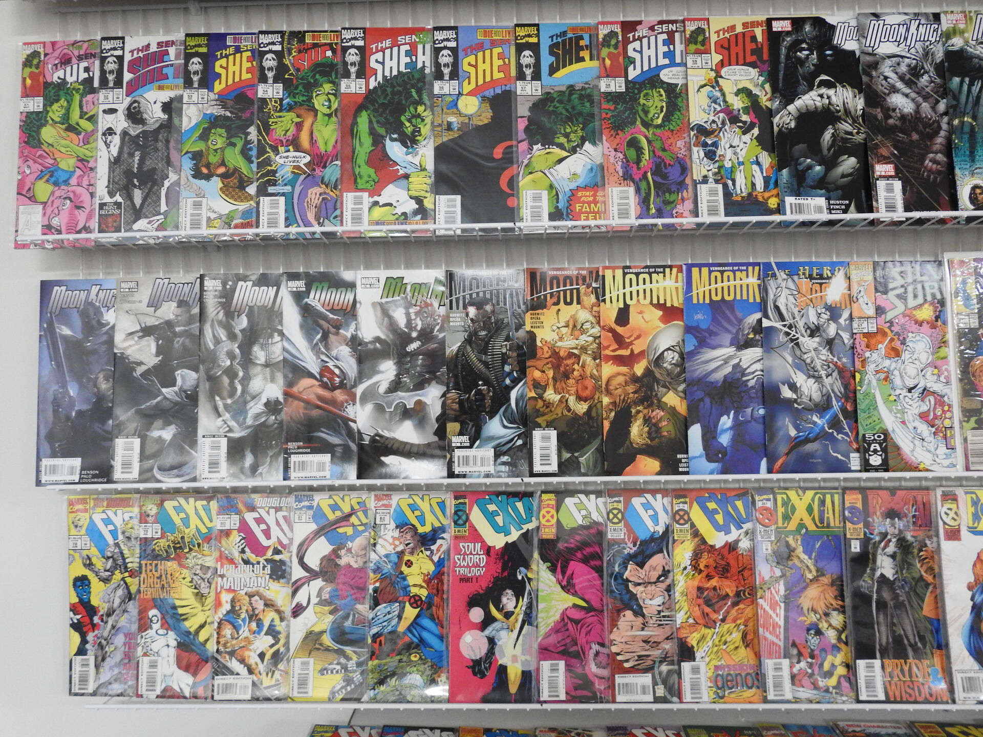 Huge Lot 180+ Comics W/ She-Hulk, Moon Knight, Excalibur+ Avg VF ...