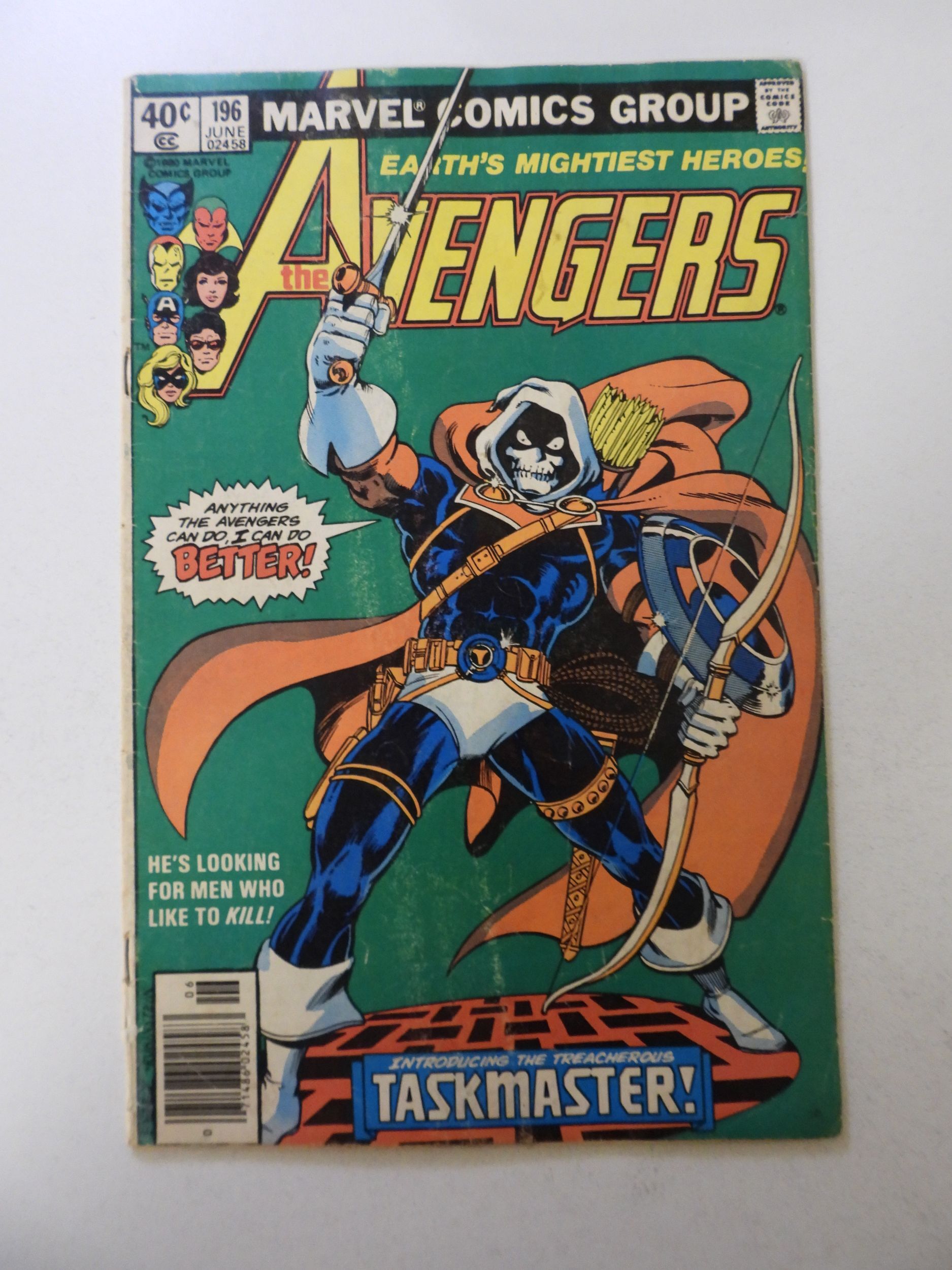 The Avengers #196 (1980) 1st full appearance of Taskmaster VG+ ...