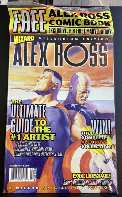 Wizard Magazine ALEX ROSS MILLENNIUM Edition OPEN SPACE #1 1st Marvel ...
