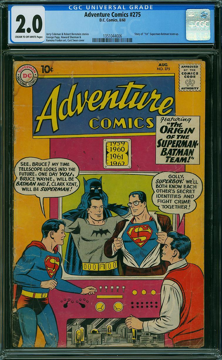 Adventure Comics (1958-1960) CGC SET | Comic Books - Silver Age, DC ...