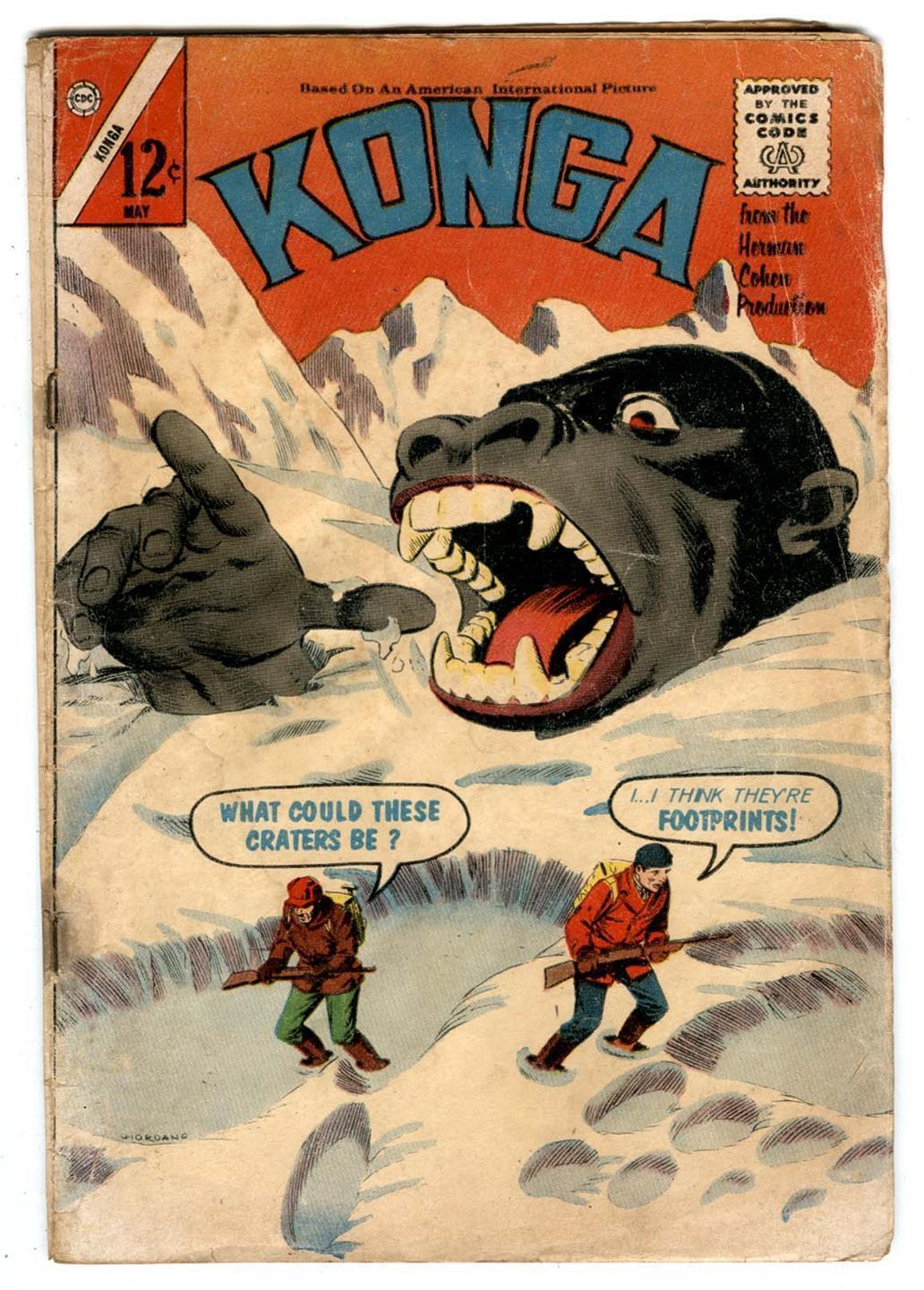 Konga #12 Steve Ditko May 1963 Charlton Comics-Kobi the Hunter-Giant ...