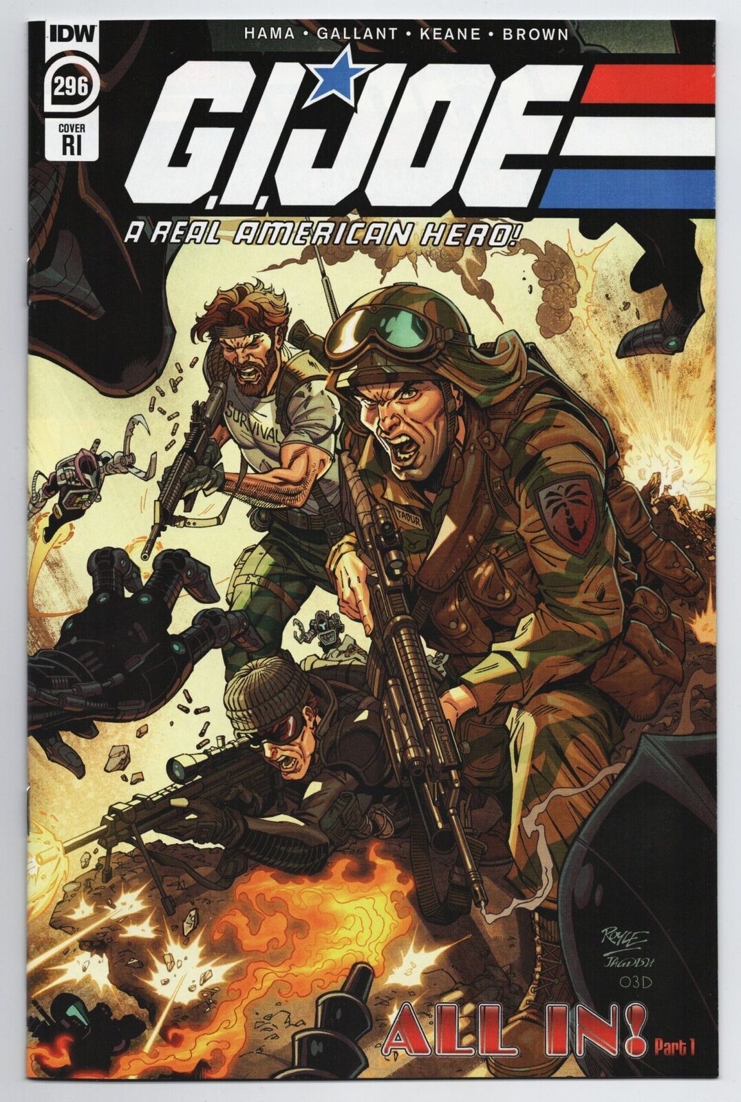 GI Joe #296 John Royle 1:10 Variant (IDW, 2022) NM | Comic Books ...