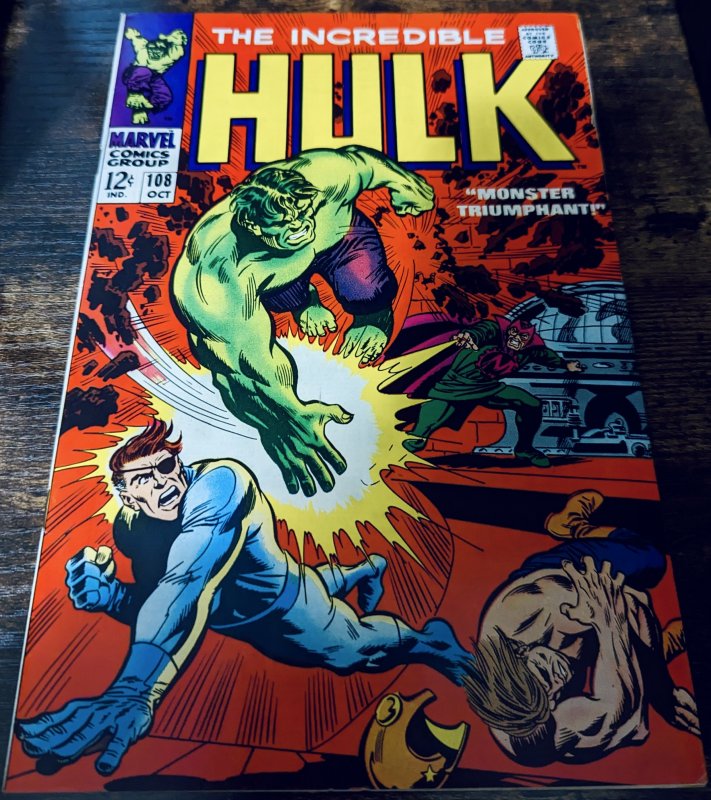 The Incredible Hulk #108 (1968) VF/NM | Comic Books - Silver Age ...