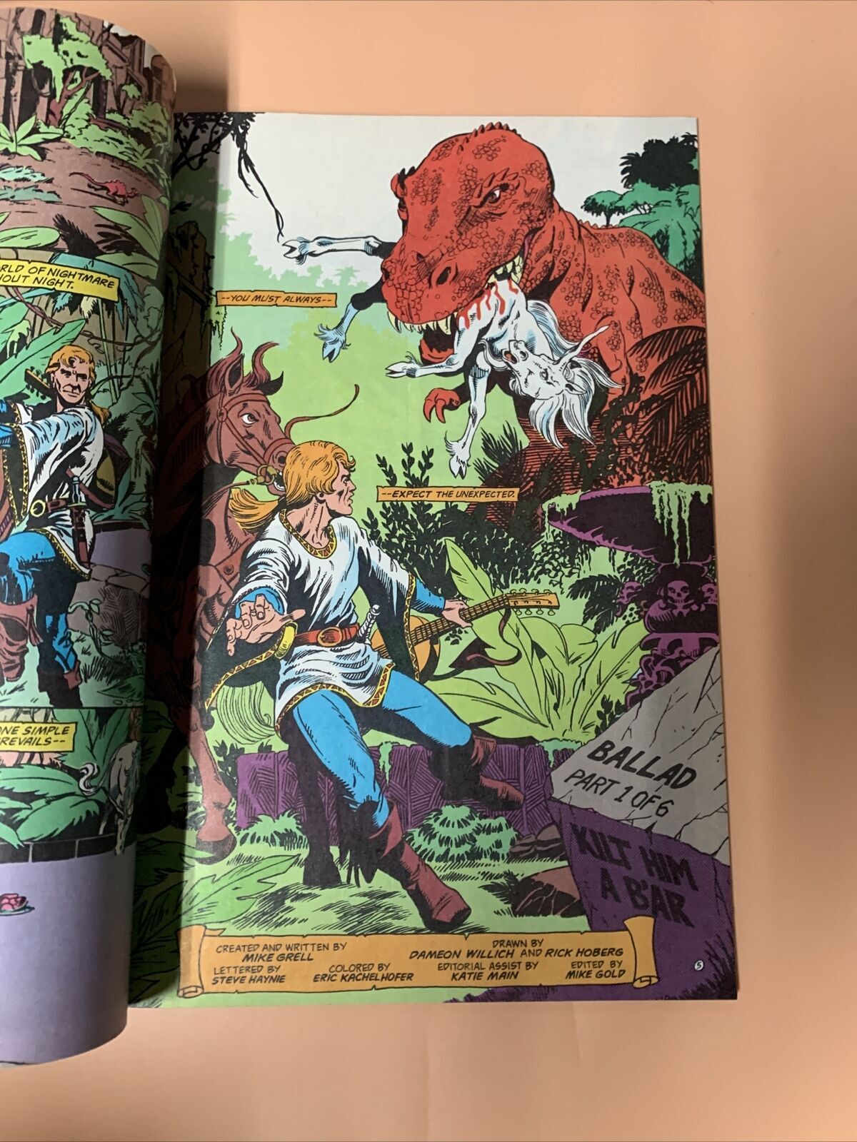 1992 DC Comic, Return to the Lost World of... the Warlord #1 of SIX ...