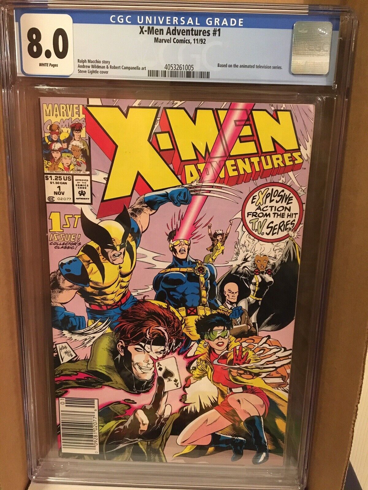 X-Men Adventures #1 - CGC 8.0 White Pages 1st Morph - Animated Series ...