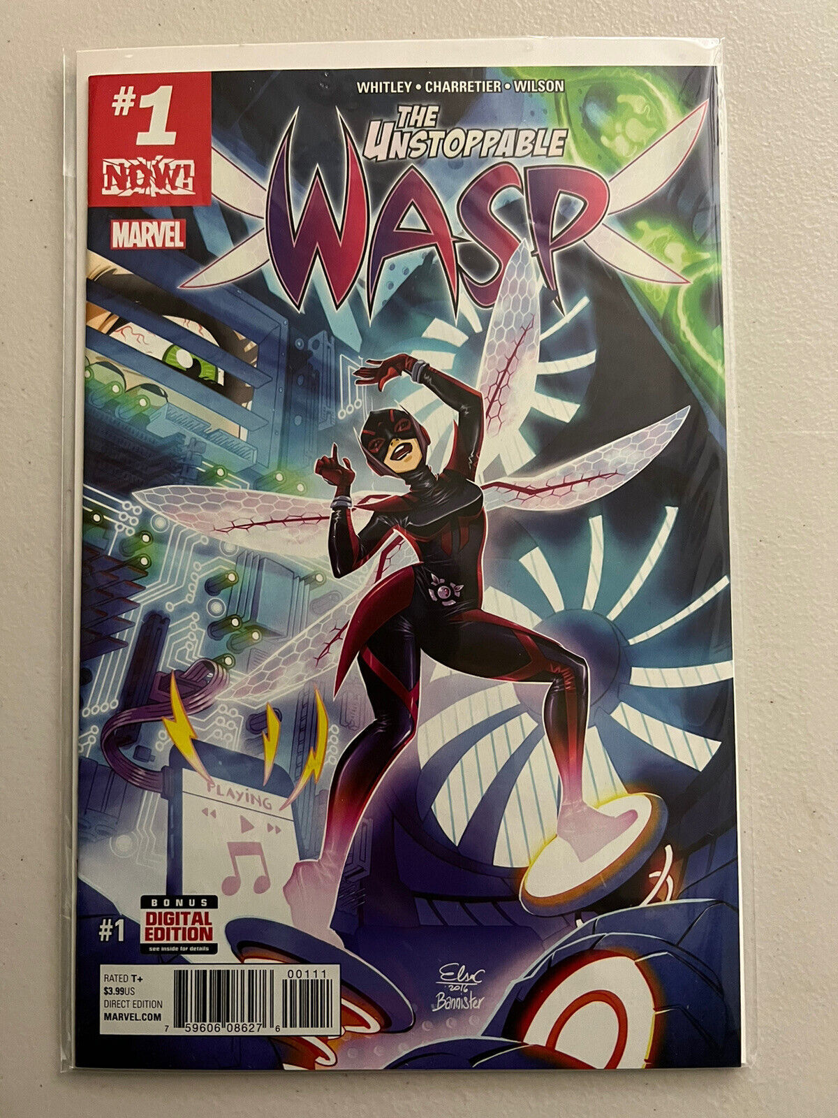 Unstoppable Wasp #1 - A cover - Marvel 2017 - 1st solo series Nadia Van ...