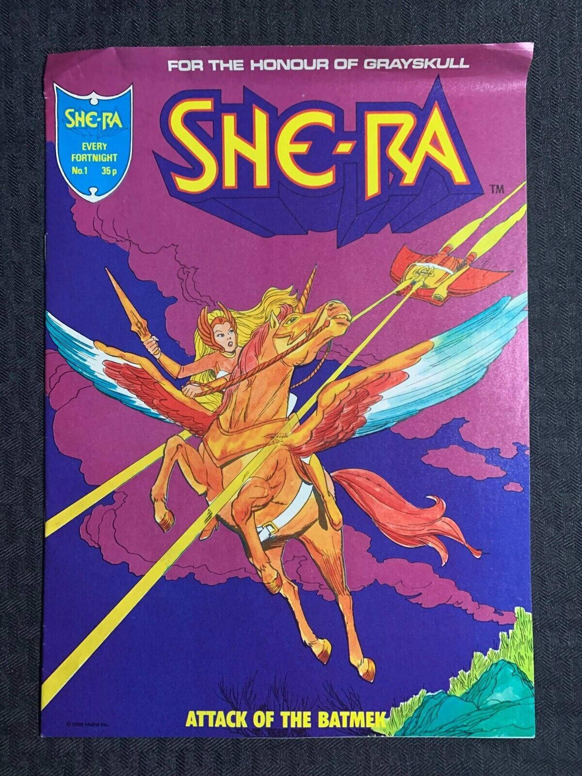 1986 SHE-RA ATTACK OF THE BATMEN Magazine #1 VG 4.0 Mattel UK ...