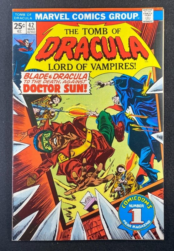 Tomb of Dracula (1972) #42 FN+ (6.5) Gene Colan Blade Doctor Sun Deacon ...