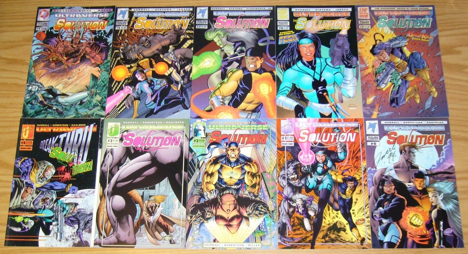 the Solution #0 & 1-17 VF/NM complete series - signed - malibu ...