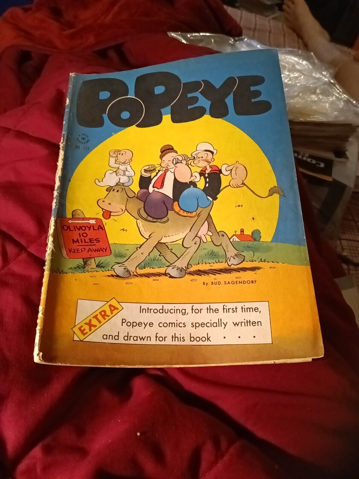 POPEYE Four Color 113(Predates #1) DELL COMICS 1946 GOLDEN AGE 1st ...